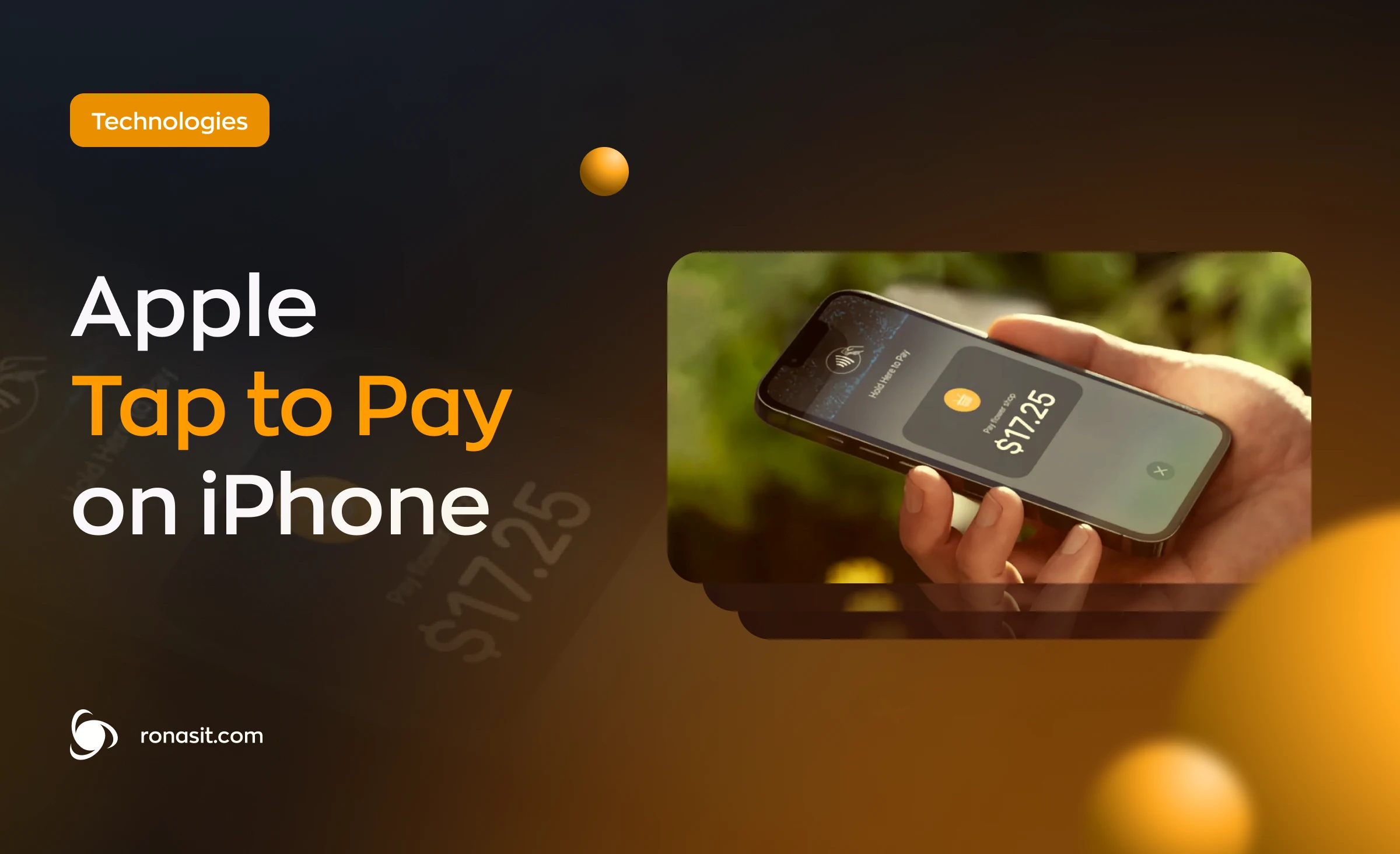 Apple tap to pay on iPhone: contactless payments | Ronas IT